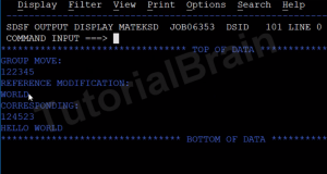 COBOL MOVE Different Types of MOVE Statement — TutorialBrain