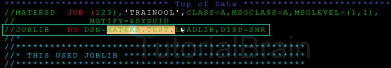 JCL various libraries with Example and Syntax— TutorialBrain