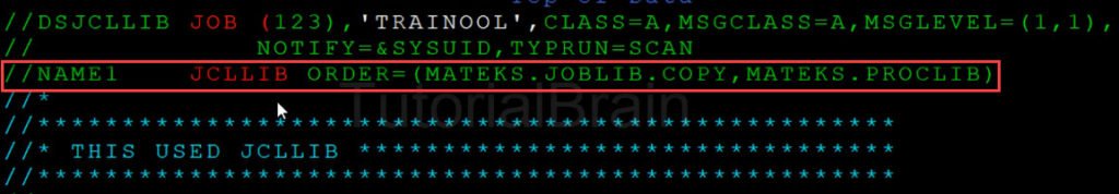 JCL various libraries with Example and Syntax— TutorialBrain