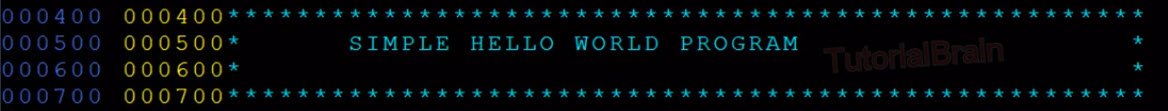 Cobol Coding Rules — Tutorialbrain
