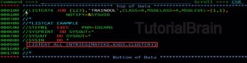 VSAM listcat Commands and Syntax — TutorialBrain