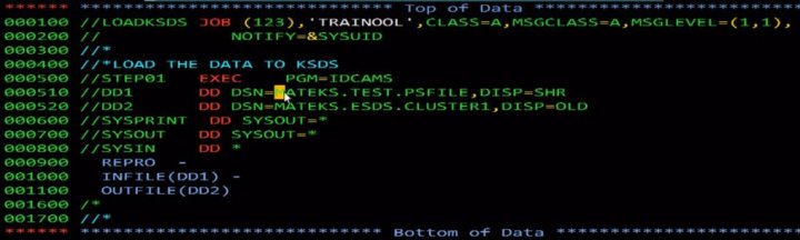 VSAM ksds — TutorialBrain