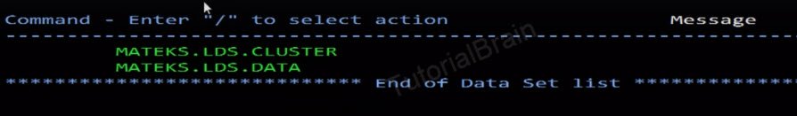 VSAM LDS How to Create VSAM LDS — TutorialBrain