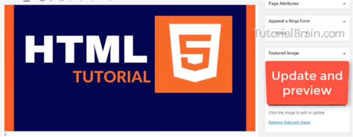 How to add an image in WordPress using HTML Code — TutorialBrain