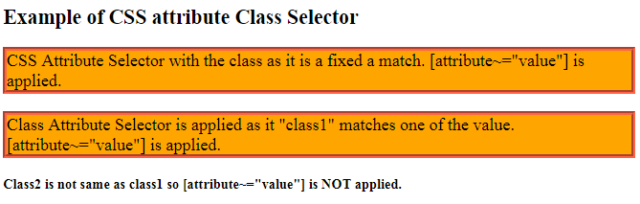 CSS Attribute Selector — TutorialBrain