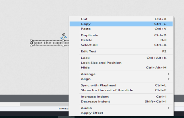 Create Text Captions — TutorialBrain