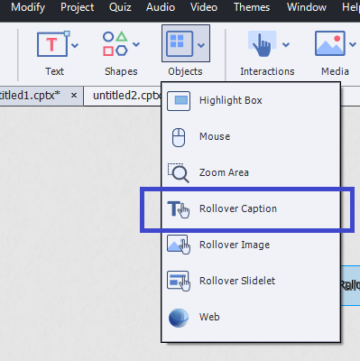 Rollover Caption & Text Animation — TutorialBrain
