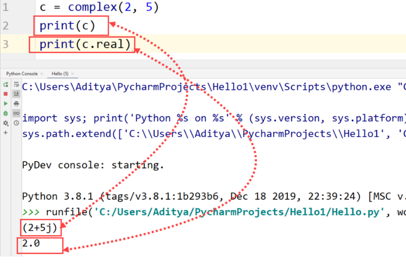 Python Numbers — TutorialBrain