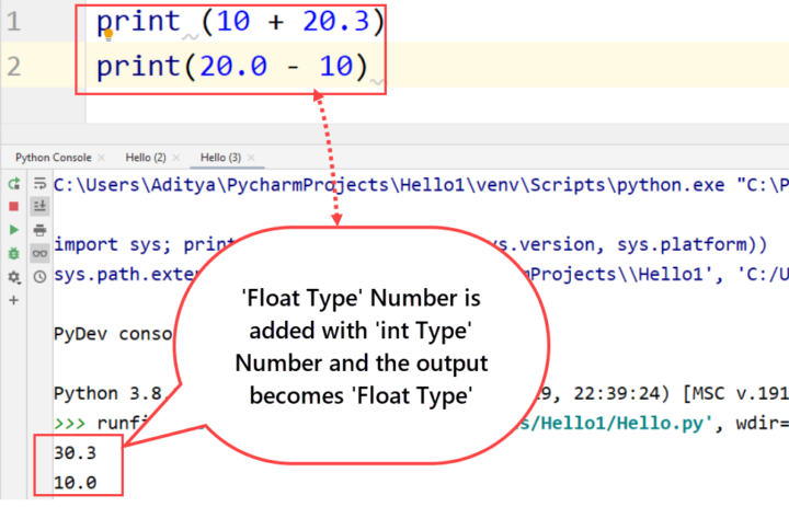 Python Numbers — TutorialBrain