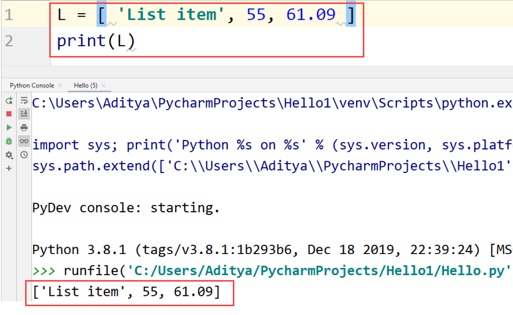 Python Data Types — TutorialBrain