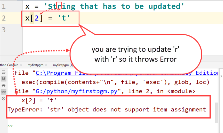 Python Strings — TutorialBrain
