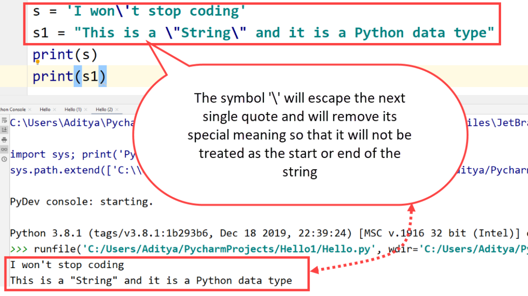 Python Strings — TutorialBrain