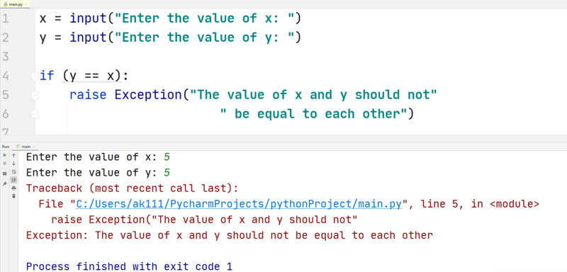 Python Exceptions — TutorialBrain