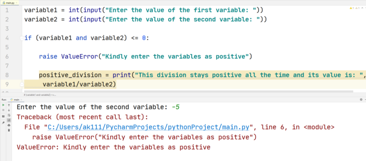 Python Try Except — TutorialBrain