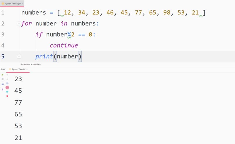 Python For Loop — TutorialBrain