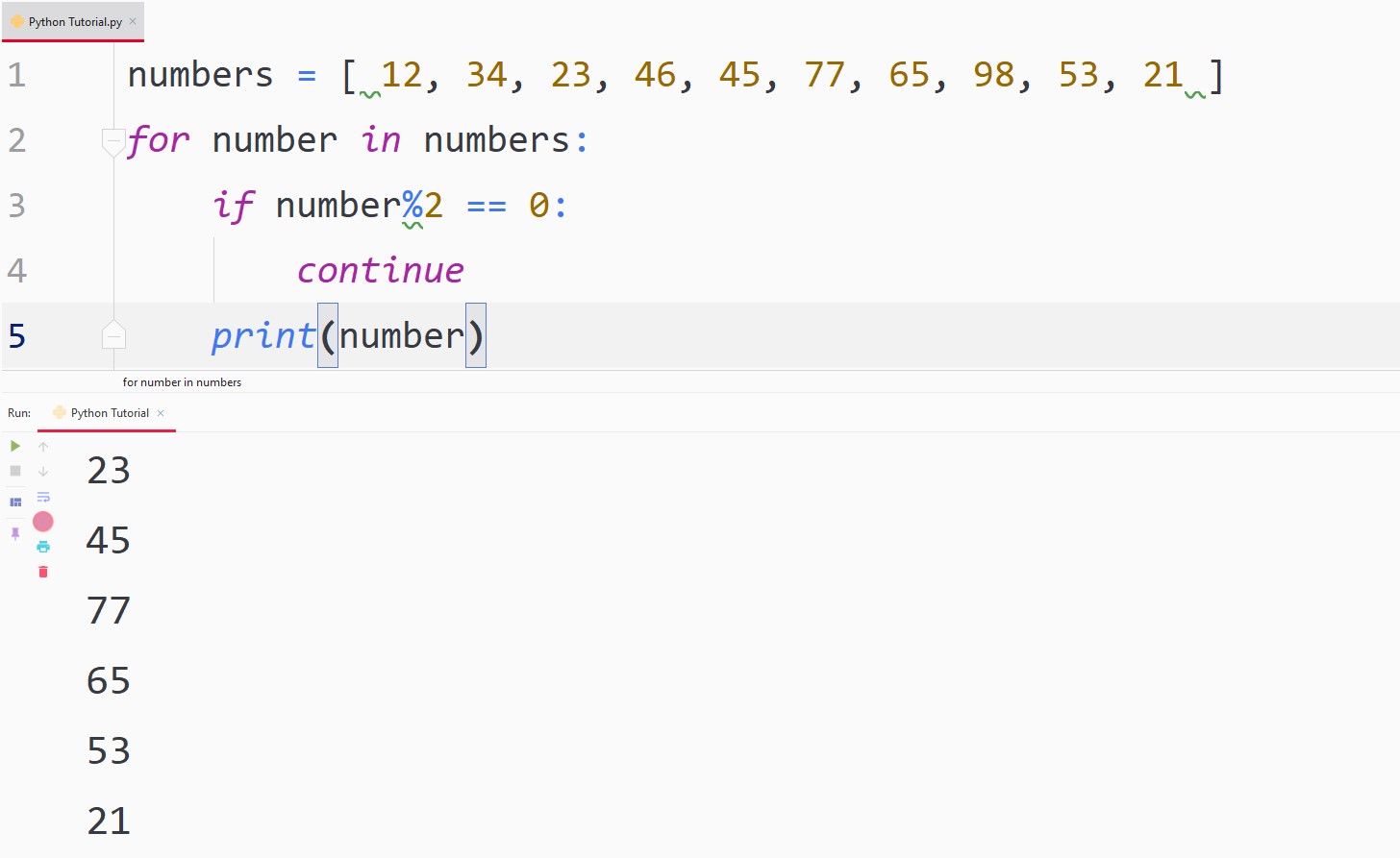 Python For Loop — TutorialBrain