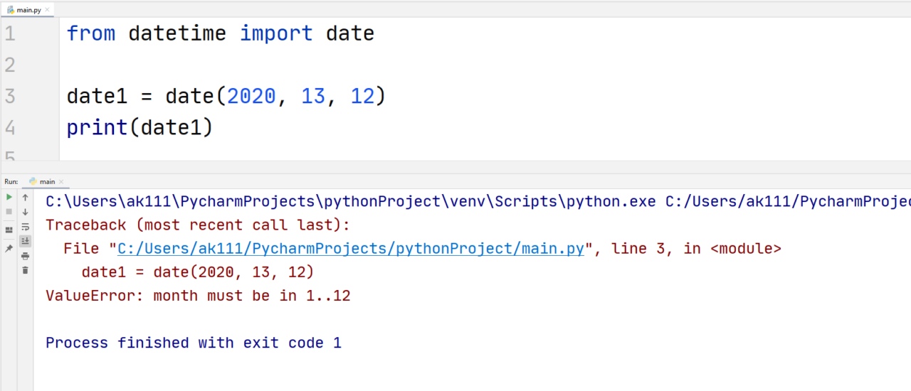 Python Dates — TutorialBrain