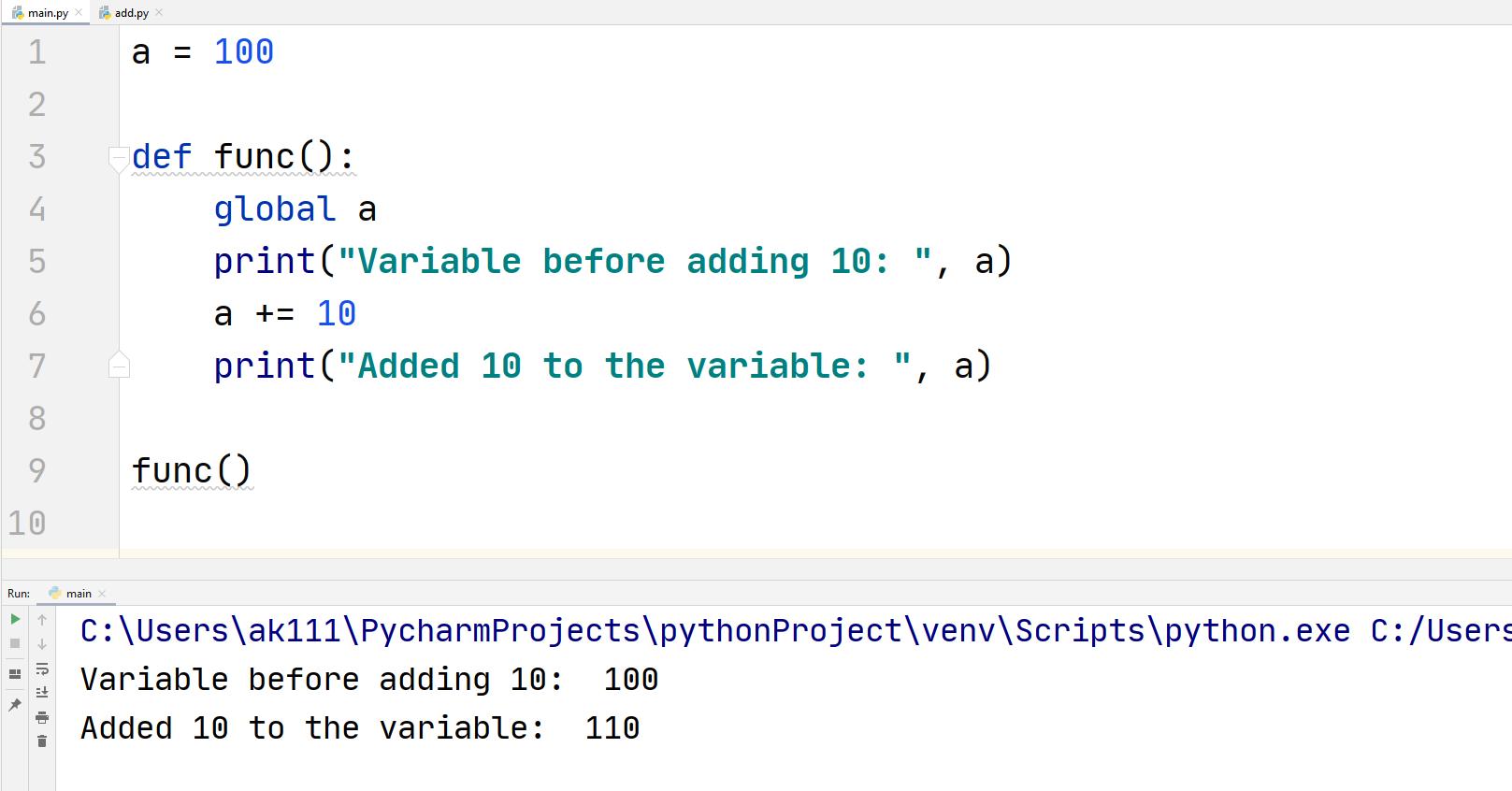 Python Scope — Tutorialbrain