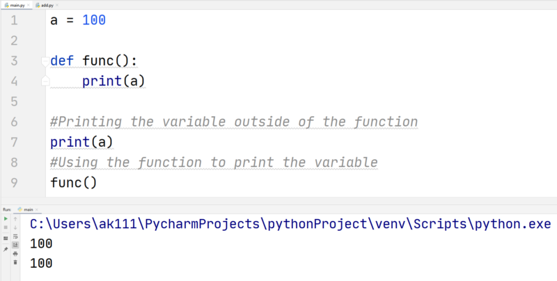 Python Scope — TutorialBrain
