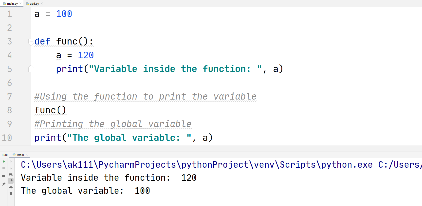 Python Scope — Tutorialbrain 8187