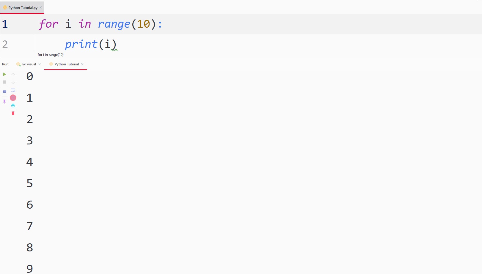 Python For Loop — Tutorialbrain