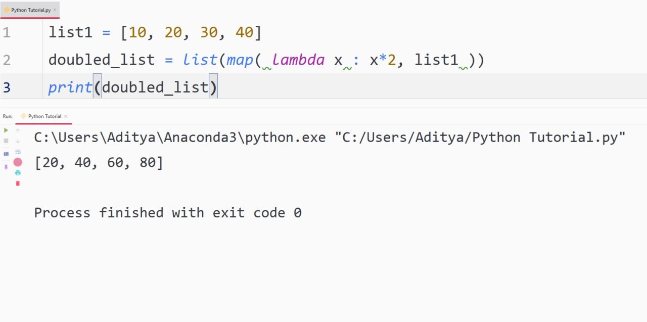 Python Lambda — TutorialBrain