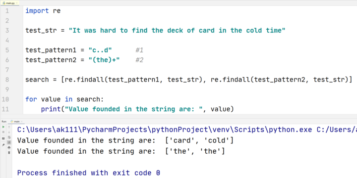 Python RegEx — TutorialBrain