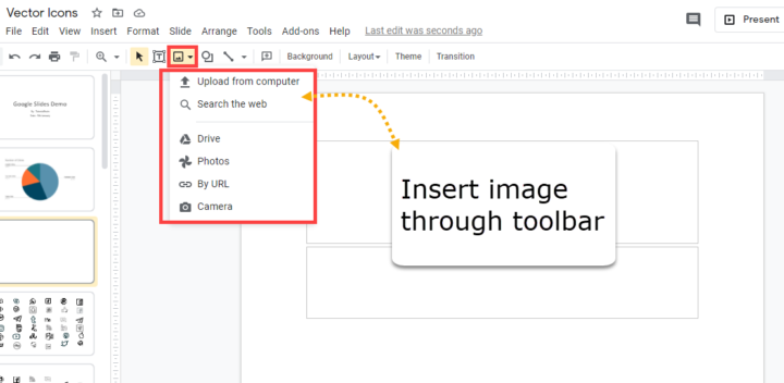 Google Slides Insert Images — TutorialBrain