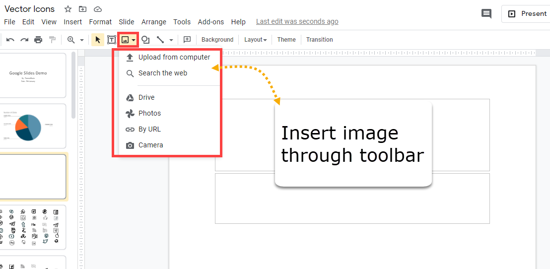 Google Slides Insert Images — TutorialBrain