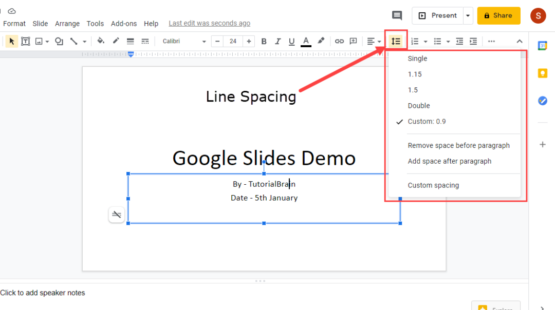 Google Slides - Working with Text — TutorialBrain