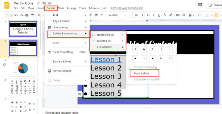 Google Slides - Working with Text — TutorialBrain