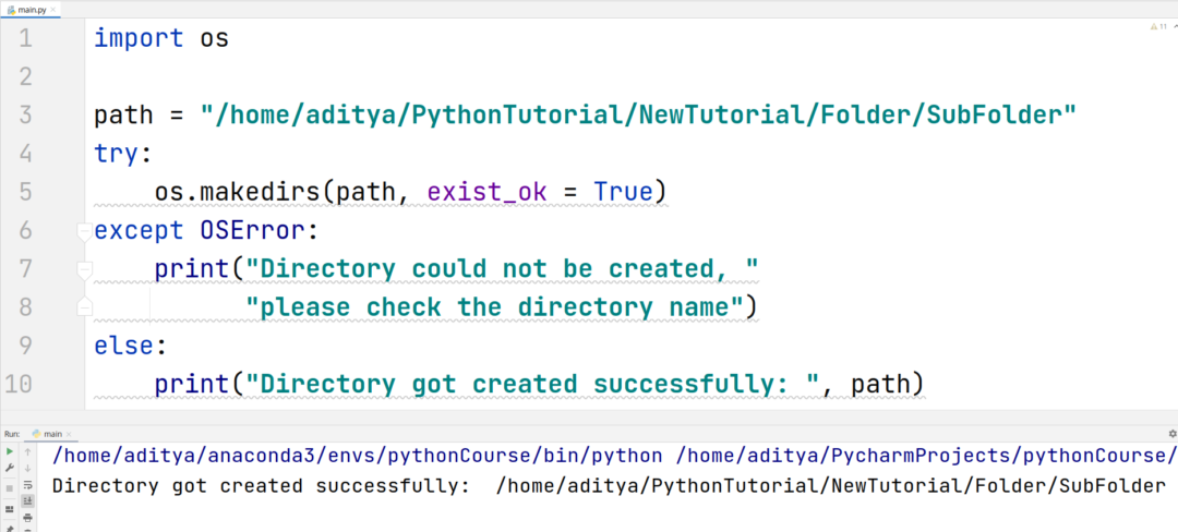Python Create Directory — Tutorialbrain
