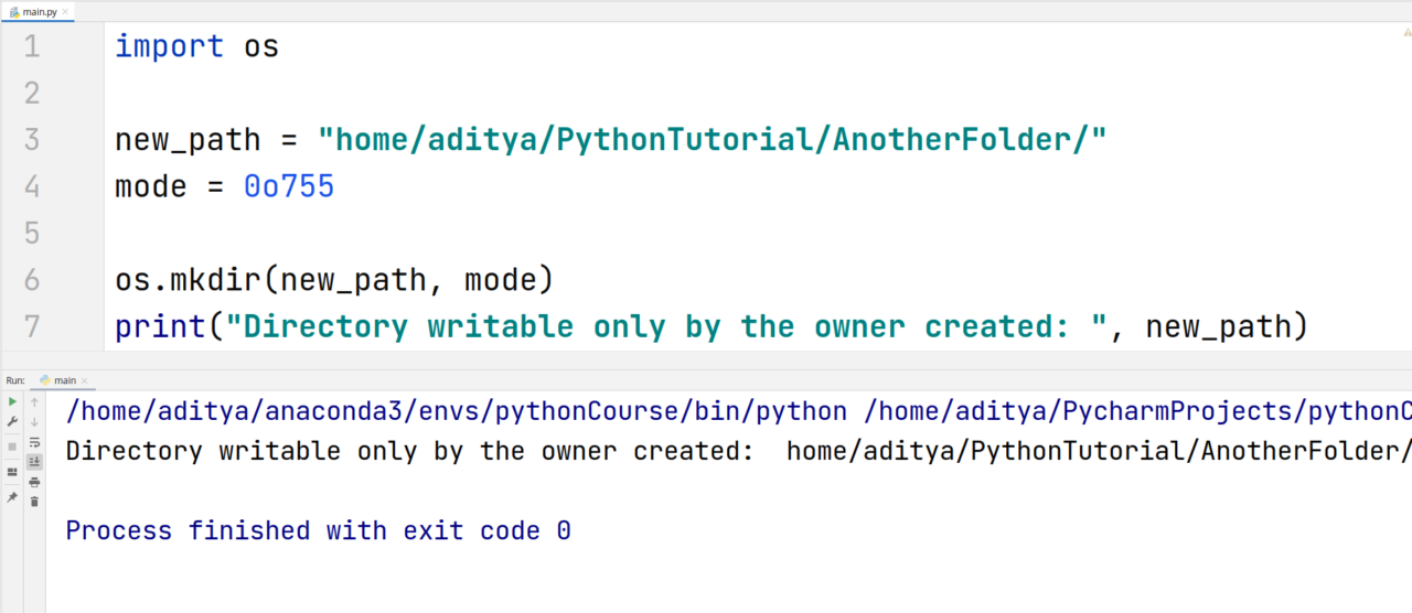 Python Create Directory — TutorialBrain