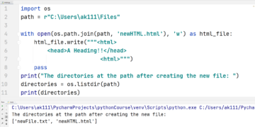 Python Create File — TutorialBrain