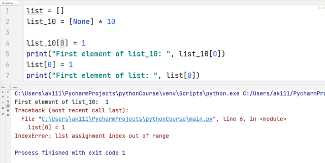 Python Create List — TutorialBrain