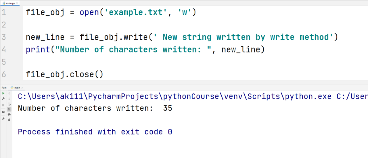 Python File Write — TutorialBrain