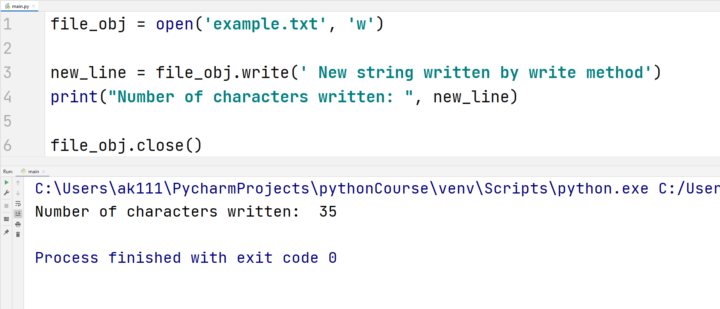 Python File Write — TutorialBrain
