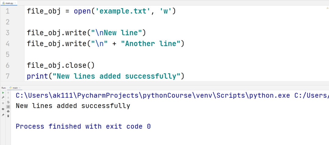 Python File Write — TutorialBrain