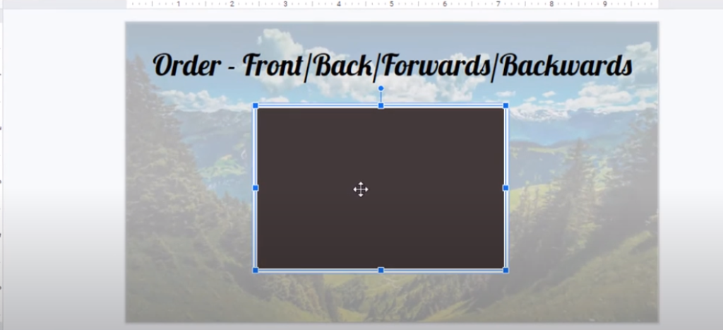 Google Slides - Bring to Front or Forward & Send to Back or Backwards ...