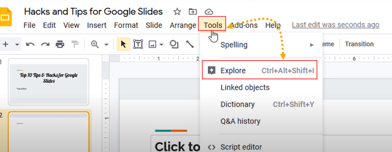 Google Slides - Tips and Tricks — TutorialBrain