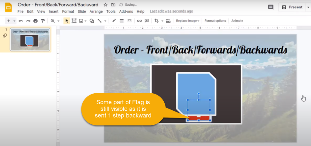 Google Slides - Bring to Front or Forward & Send to Back or Backwards ...
