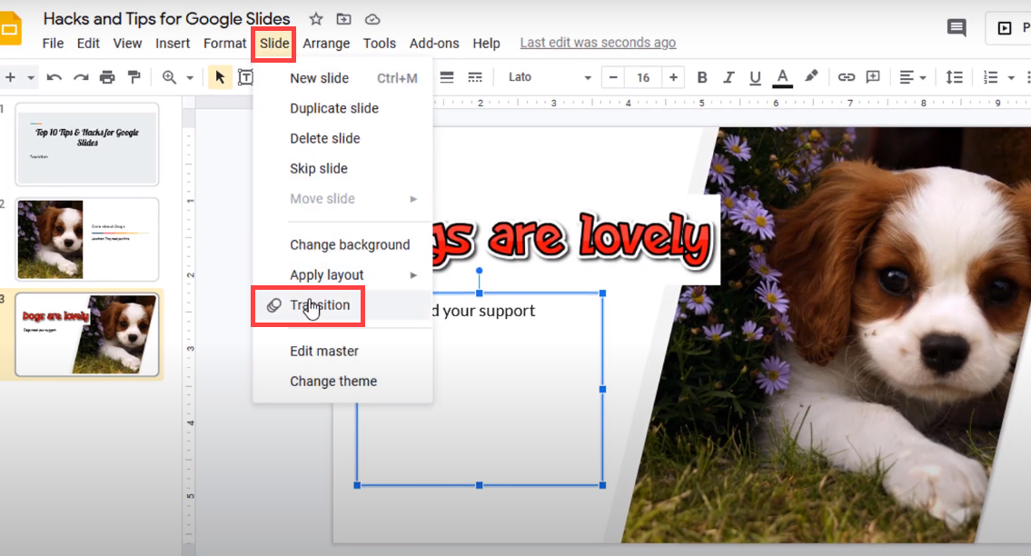 Google Slides - Tips and Tricks — TutorialBrain