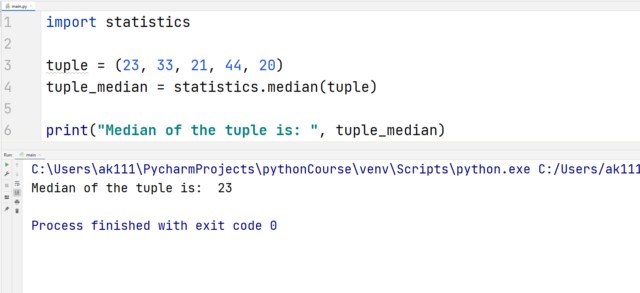Python Statistics Module — TutorialBrain
